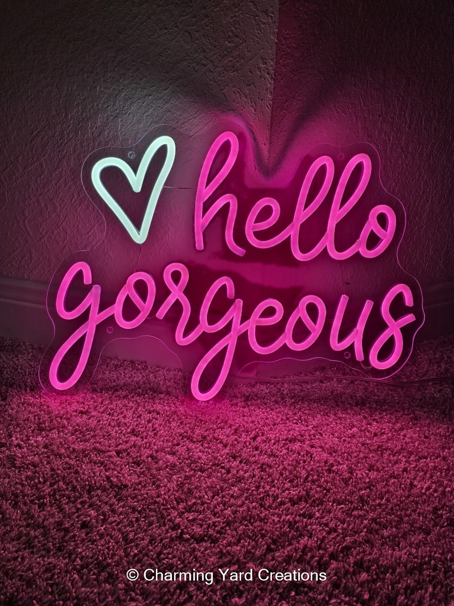 Hello Gorgeous Neon Lights Signs
